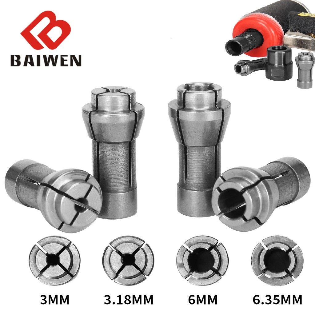 Jual 3mm/6mm Collet Chuck Adapter For Pneumatic Die Grinder Trimming ...