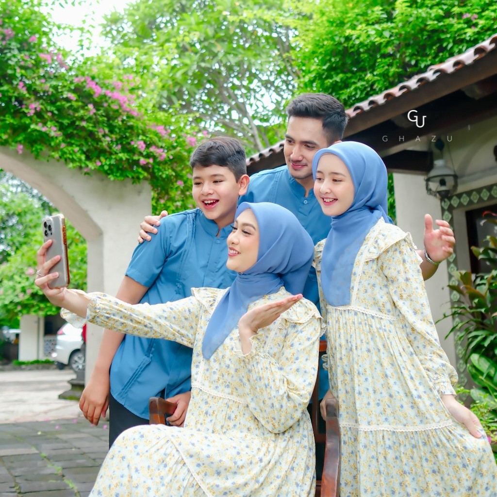 Jual Ghazu Lily Family Set Baju Couple Keluarga Sarimbit Lebaran 2025 ...