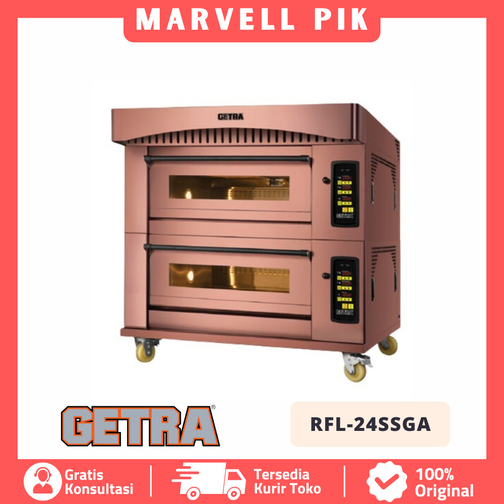 Jual Oven Gas Roti 2 Deck 4 Tray Getra Rfl 24Ssga Premium Gas Oven ...