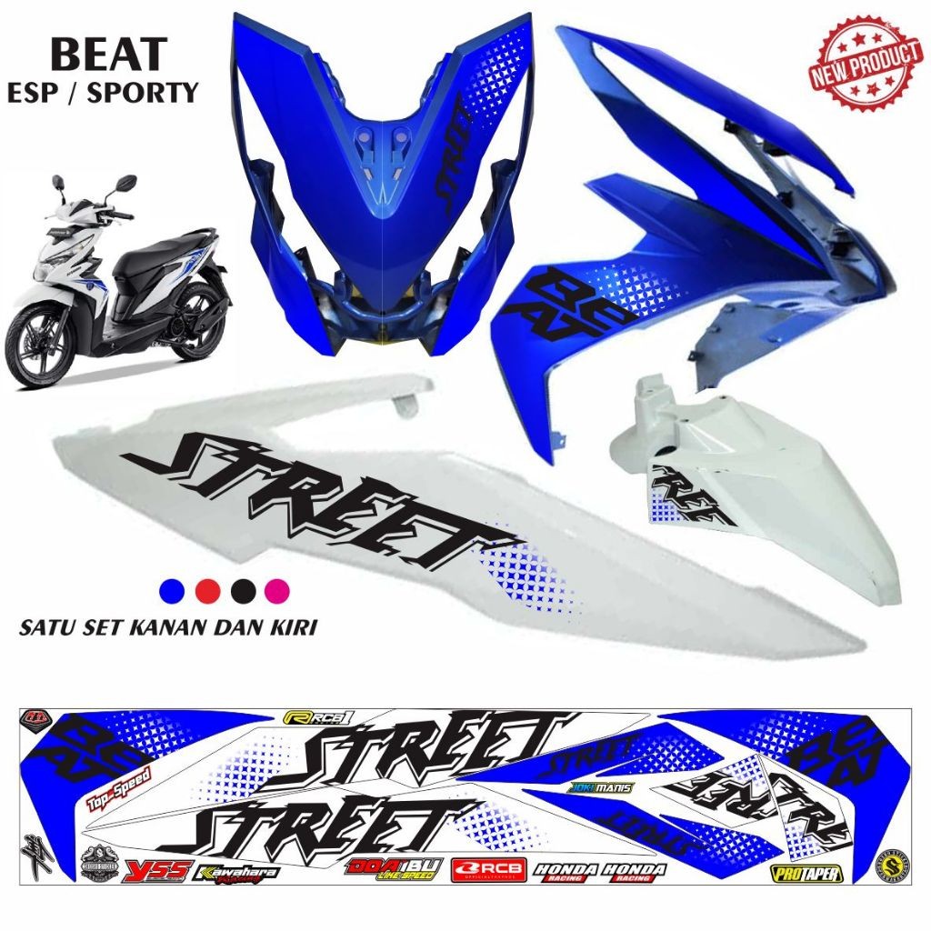 Jual STIKER VARIASI STIKER POLET MOTOR HONDA ALL NEW BEAT ESP / BEAT ...