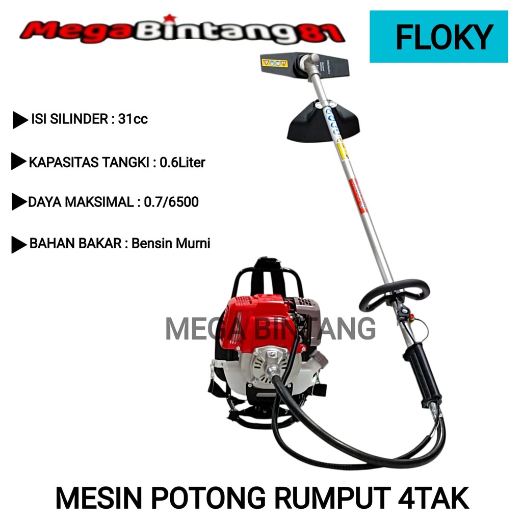 Jual Mesin potong rumput brush cutter 4TAK 2TAK alat matun padi alat ...