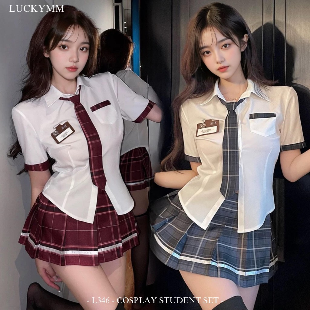 Jual DISKONMANIA Luckymm Sexy Lingerie Cosplay School Uniform / Sexy ...