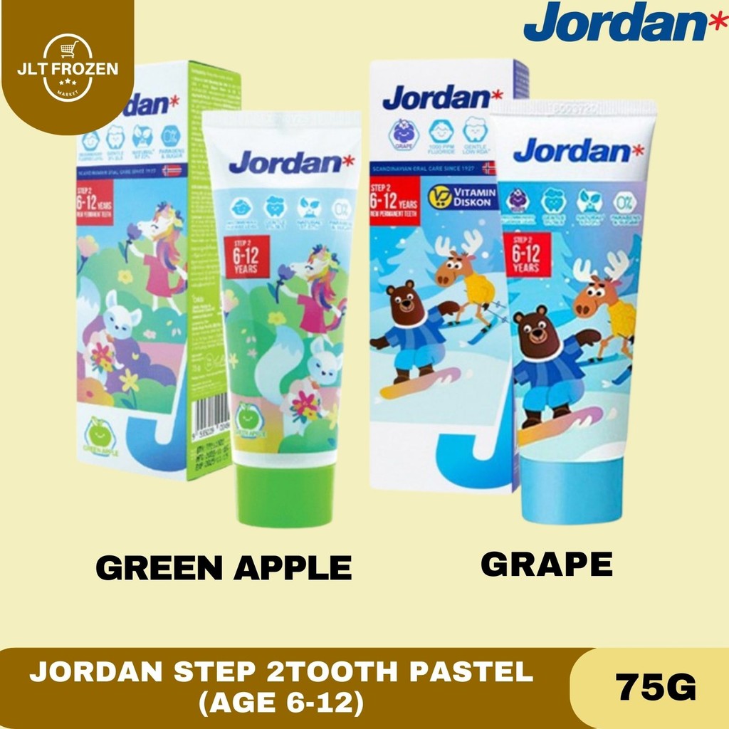 Jual Jordan Toothpaste Step 2 Age (6-12) / Pasta Gigi Anak Usia 6-12 ...