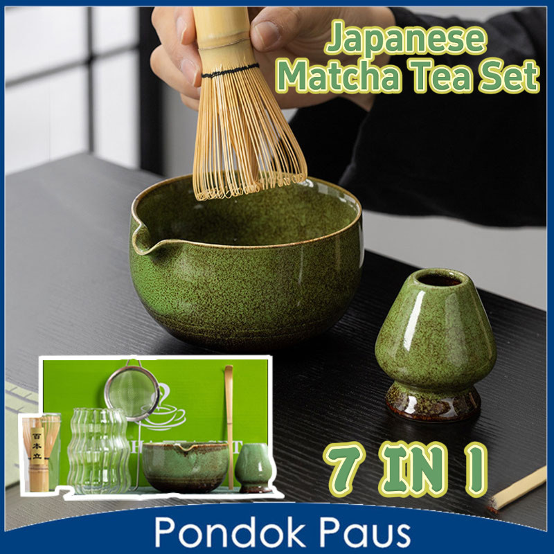 Jual 7 in1 Set Alat Matcha Making / 2/4/5/7PCS Japanese Matcha Tea Set ...