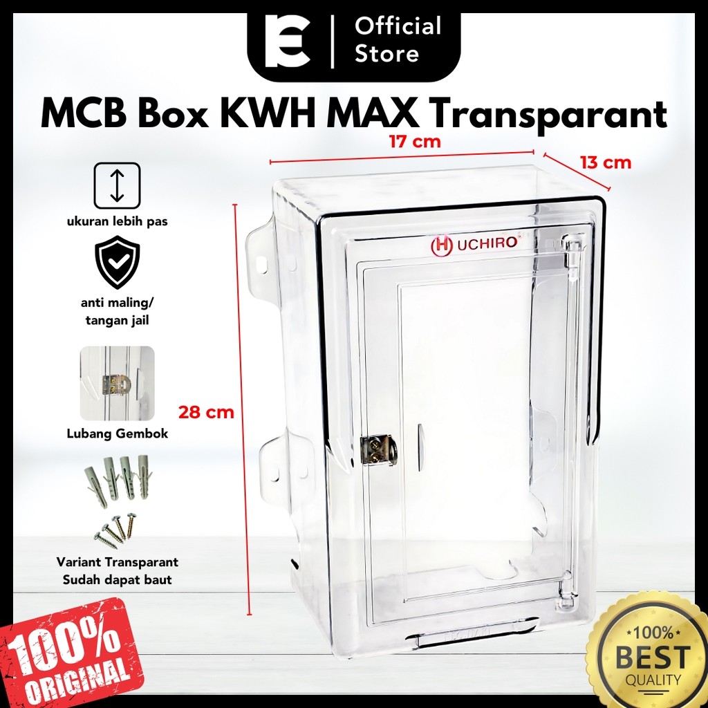 Jual Box MCB KWH Token Prabayar Transparan Kotak Listrik Ukuran Besar ...