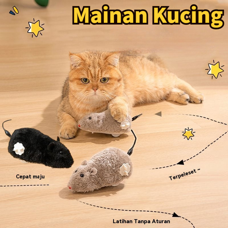 Jual Mainan Kucing Tikus Putar / Mainan Tikus Putar Jalan Tanpa Baterai ...