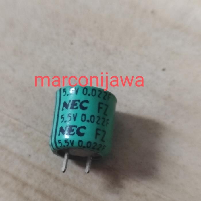 Jual HC99 kapasitor batre 0,022F 5V5 Nec 10mm | Shopee Indonesia
