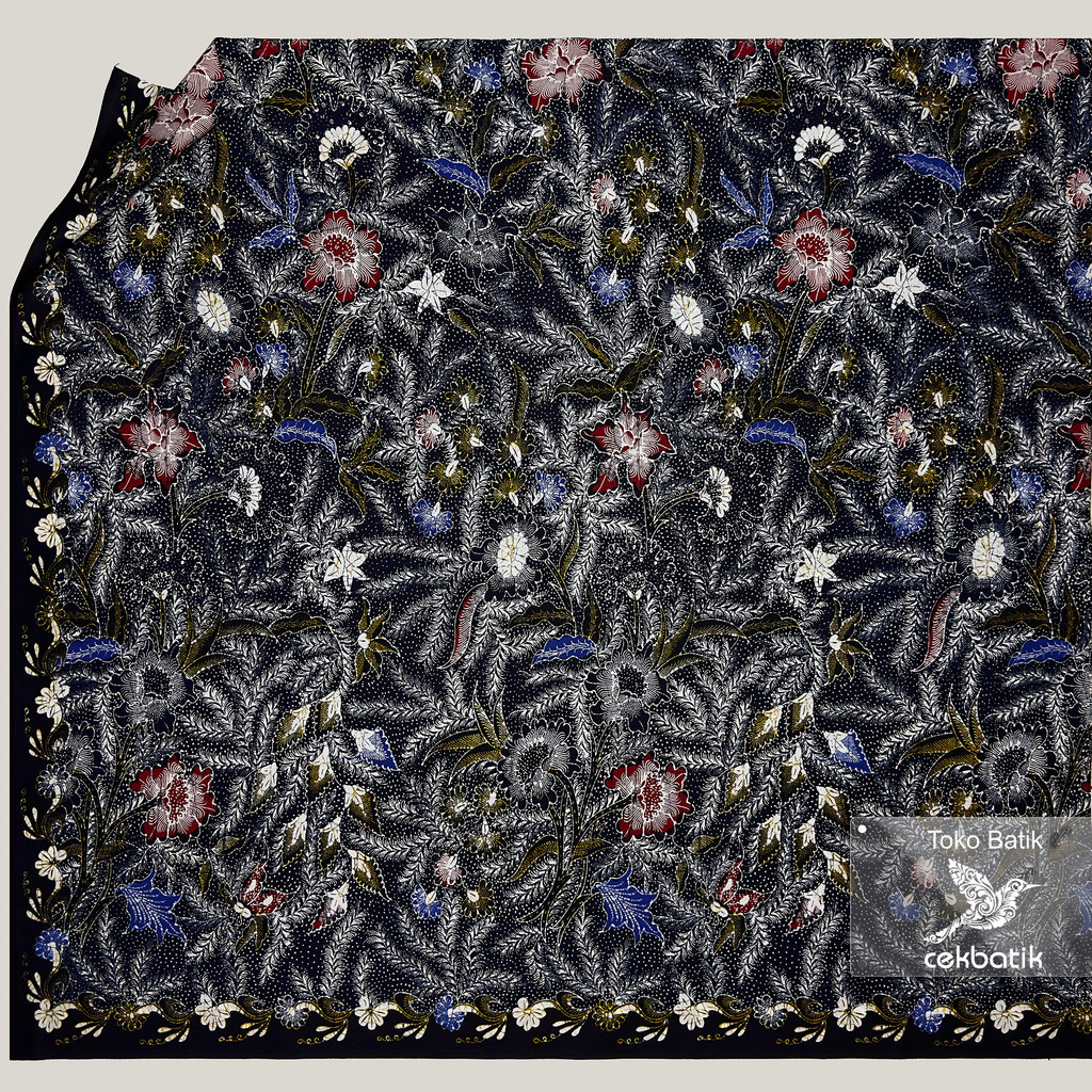Jual kain batik - Kualitas Premium Motif Batik Bunga Gradasi Unik dan ...