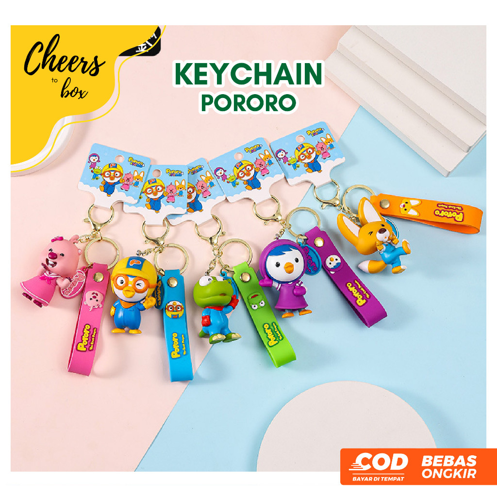 Jual VIRAL Keychain Pororo / Gantungan Kunci Pororo / Gantungan Motor ...