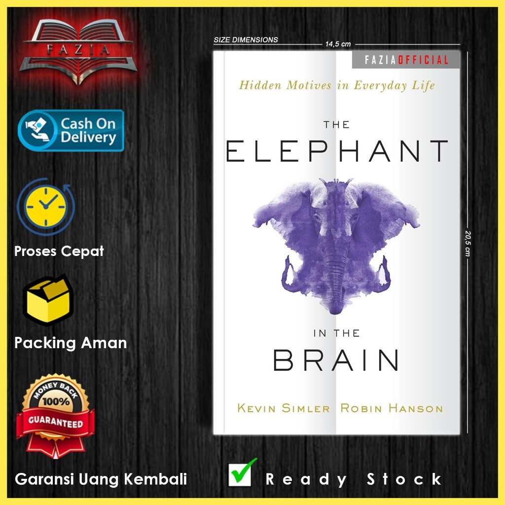 Jual (Indo/Eng) The Elephant in the Brain by Kevin Simler | Shopee ...