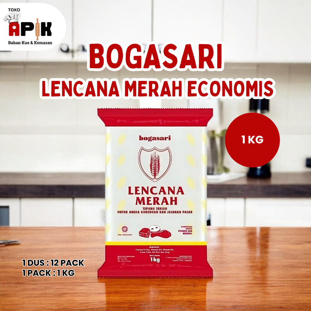 Jual TEPUNG LENCANA MERAH ECO 1 KG / Serbaguna untuk Aneka Olahan Roti ...