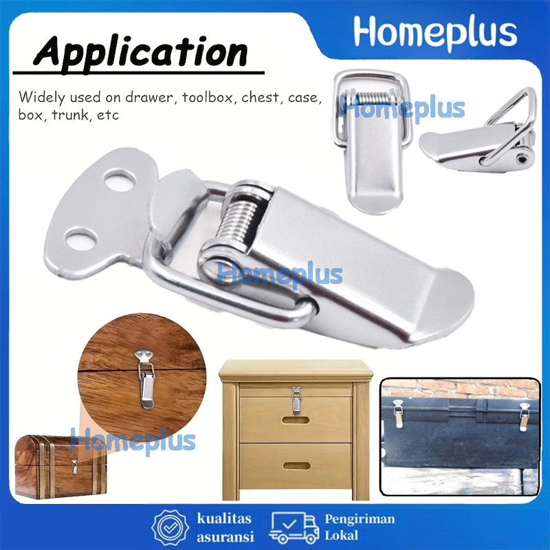 Jual HomePlus Kancing Kunci Spring Loaded Toggle Latch Catch Hasp ...