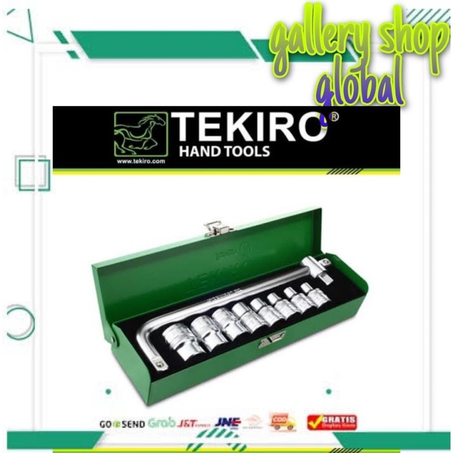 Jual TEKIRO KUNCI SOCK SET / HAND SOCKET SET 10 PCS 6 PT 1/2'' DR | Shopee Indonesia