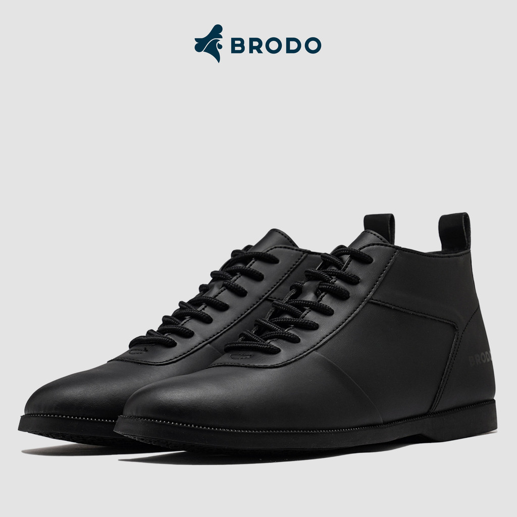 Jual BRODO - Sepatu Ventura Eco Padma Full Black | Shopee Indonesia