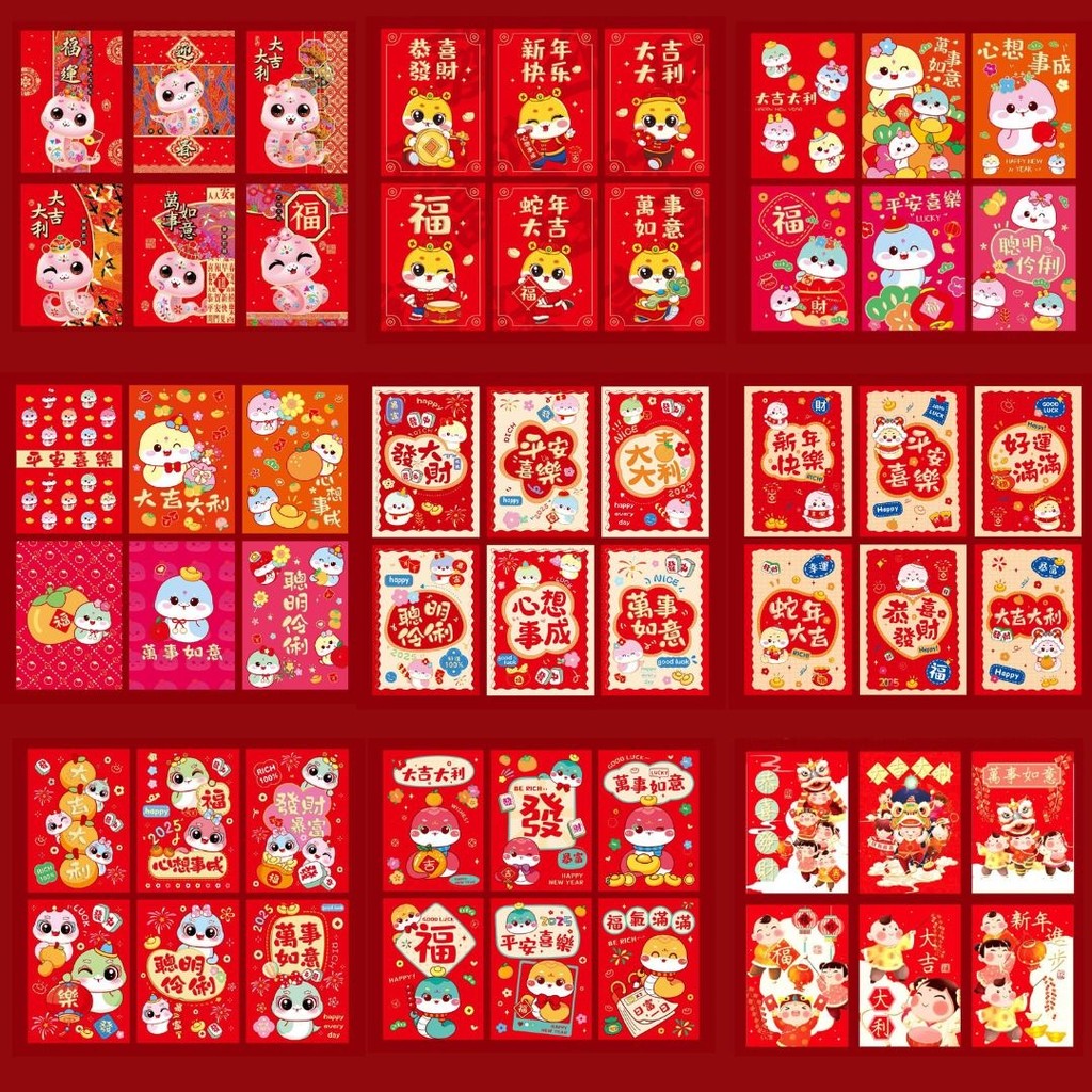 Jual ANGPAO PENDEK IMLEK TAHUN HORSE KUDA YEAR 2026 ISI 6 amplop siao ...