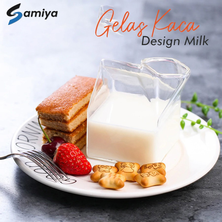 Jual gelas kaca susu ( TERIMA CUSTOM PRINT NAMA dan LOGO ) / gelas kaca ...
