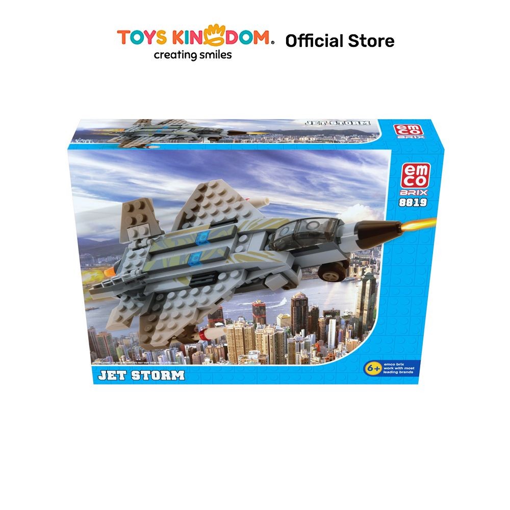 Jual Toys Kingdom Emco Jet Storm Kids Toy Toys Block Bricks Set Mainan ...