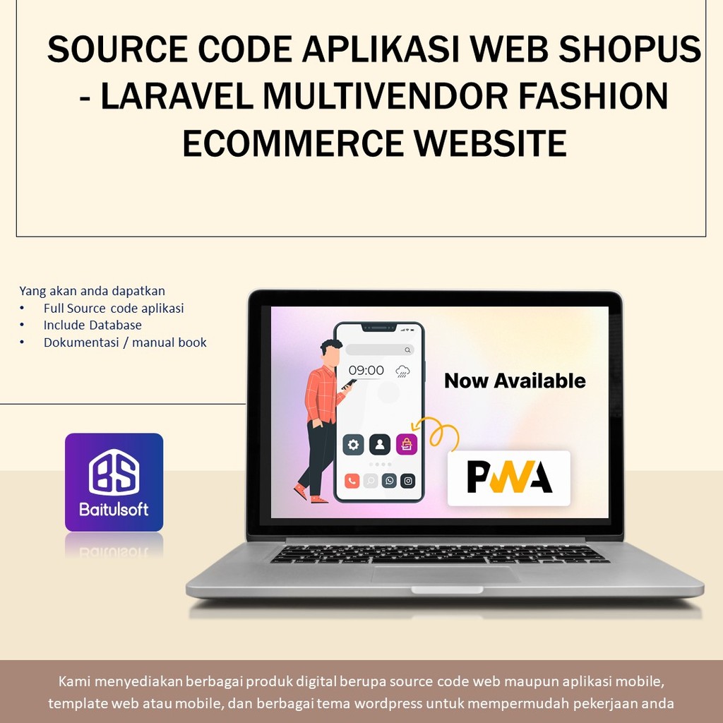 Jual SOURCE CODE APLIKASI WEB SHOPUS - LARAVEL MULTIVENDOR FASHION ECOMMERCE WEBSITE | Shopee ...