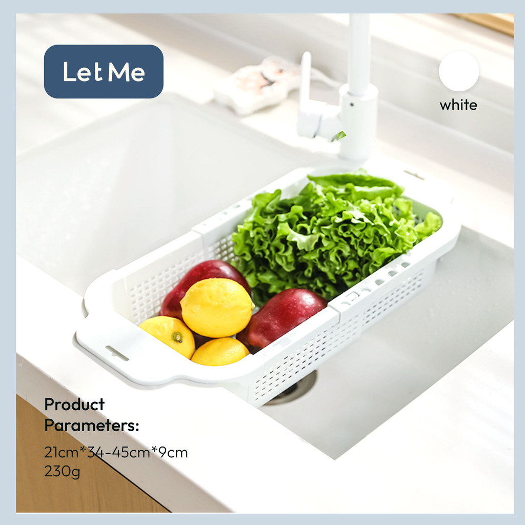 Jual Let Me Baskom Penyaring Cucian Buah Sayur - Keranjang Cuci Bahan ...