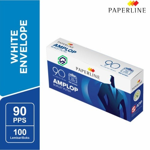 Jual Amplop Kertas Paperline Putih Polos 90 PPS - 1 pak isi 100 pcs | Shopee Indonesia