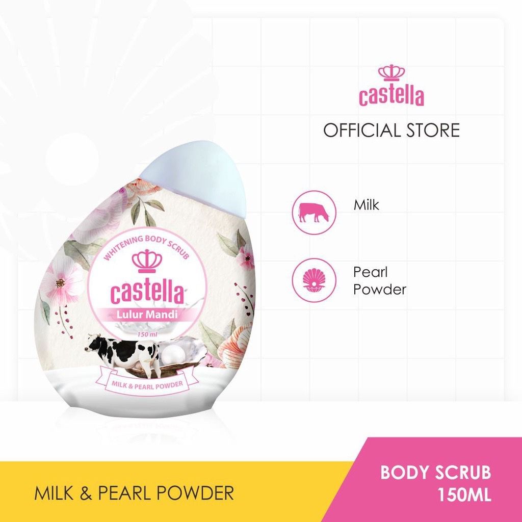 Jual Castella Milk Body Scrub 150ML - Lulur Mandi - Scrub Badan - Lulur ...
