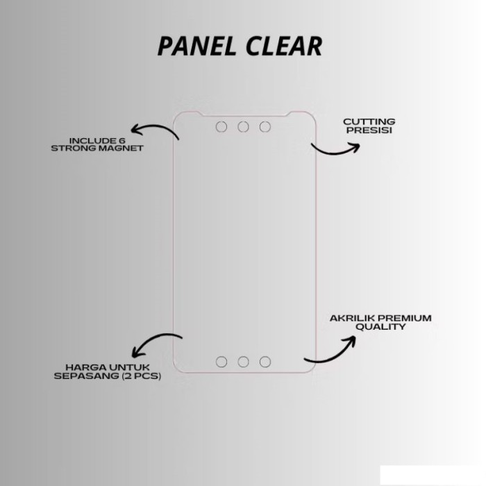 Jual BEST SELLER PANEL CLEAR FOR M200 PANEL AKRILIK TRANSPARAN promo ...