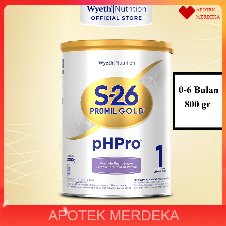 Jual S-26 Promil GOLD pHPro Tahap 1 Susu Formula Usia 0-6 Bulan, Kaleng 800g 800 GRAM | Shopee ...
