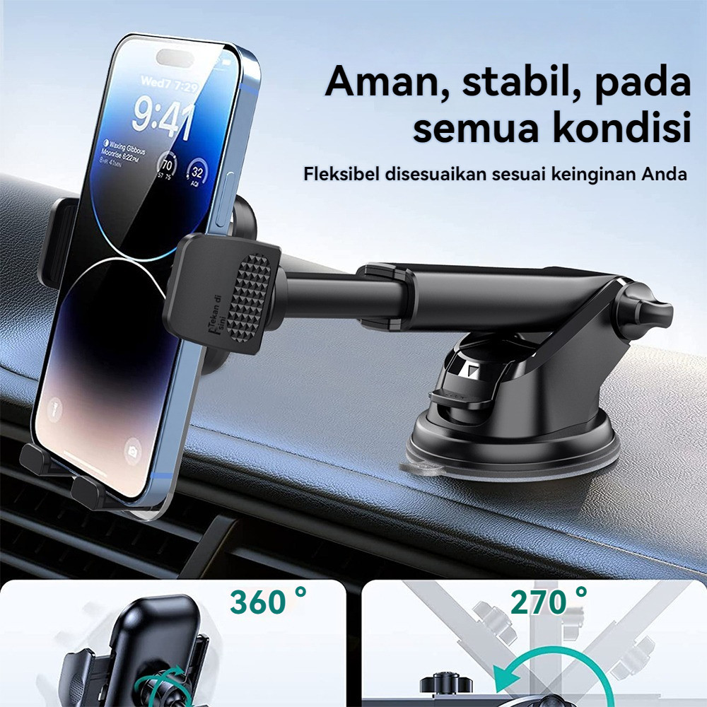 Jual Car Holder hp mobil Holder Dashboard Mobil Universal Phone Stand ...