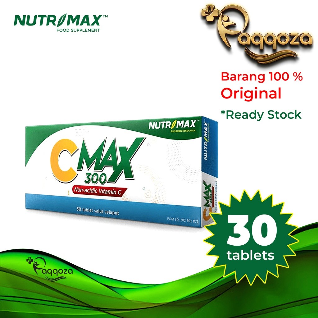 Jual C Max 300 Nutrimax 30 Tablet Suplemen Vitamin C Daya Tahan Tubuh ...