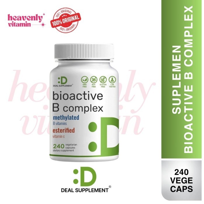 Jual Deal Supplement Bioactive Vitamin B Complex Methylated - 240 ...