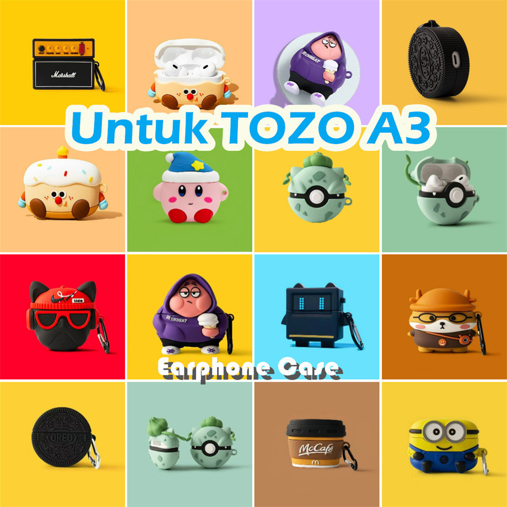 Jual 【variety】Untuk TOZO A3 Case Kreatif Kartun Soft Silikon Earphone ...