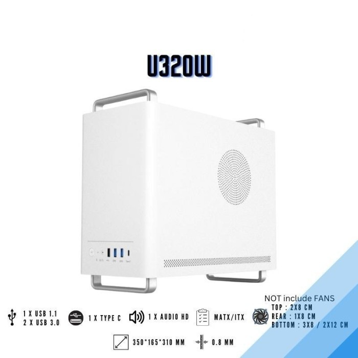 Jual ACER U320W U320B Mini ITX MATX Gaming PC Case | Shopee Indonesia