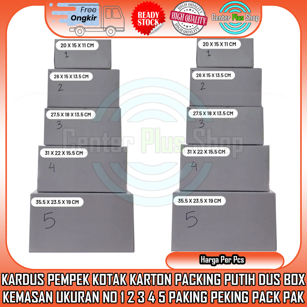 Jual Kotak Box Kardus Pempek Karton Packing Putih Dus Petak Kemasan ...
