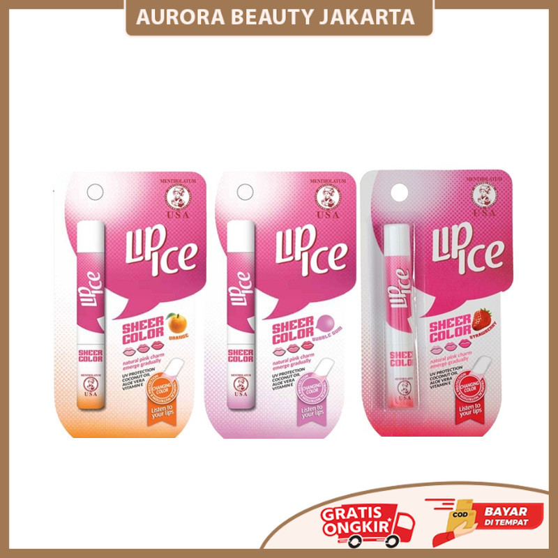 Jual LIP ICE SHEER COLOR NATURAL & STRAWBERRY | Shopee Indonesia