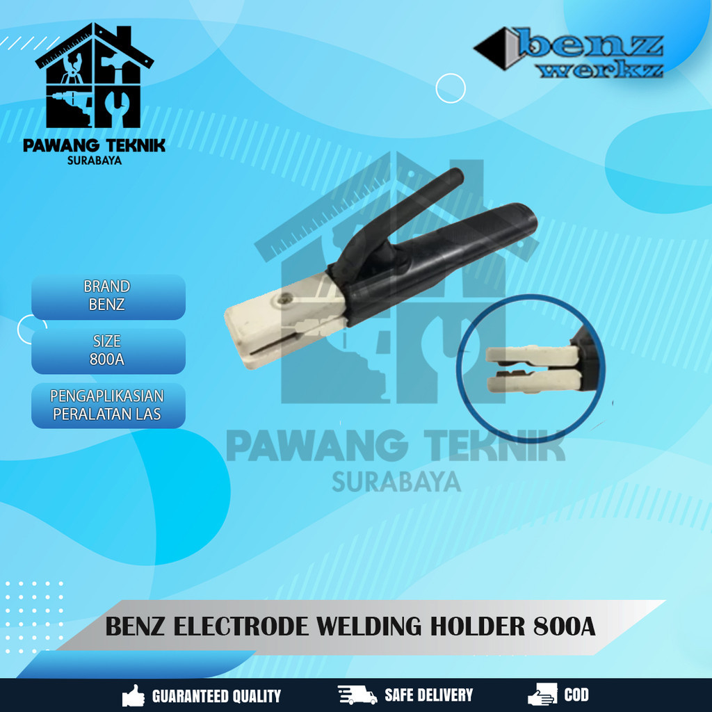 Jual Benz Werkz Tang Las 800A Pegangan Las 800 Amper Ampere Gagang ...