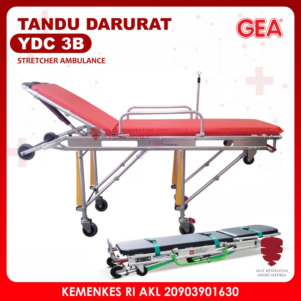 Jual Tandu Ambulance GEA YDC 3B Stretcher Ambulance Brancard Emergency ...