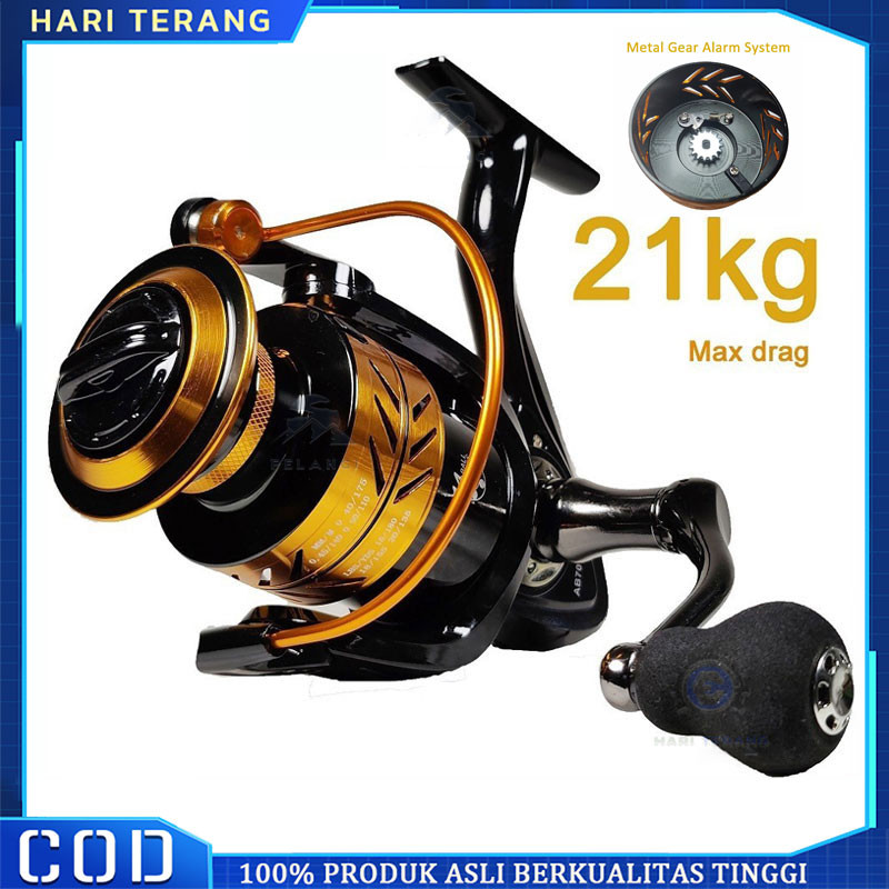 Jual （COD）SHIMANO DNESID reel pancing besi 21kg drag reel murah CNC handle spinning Reel Pancing ...