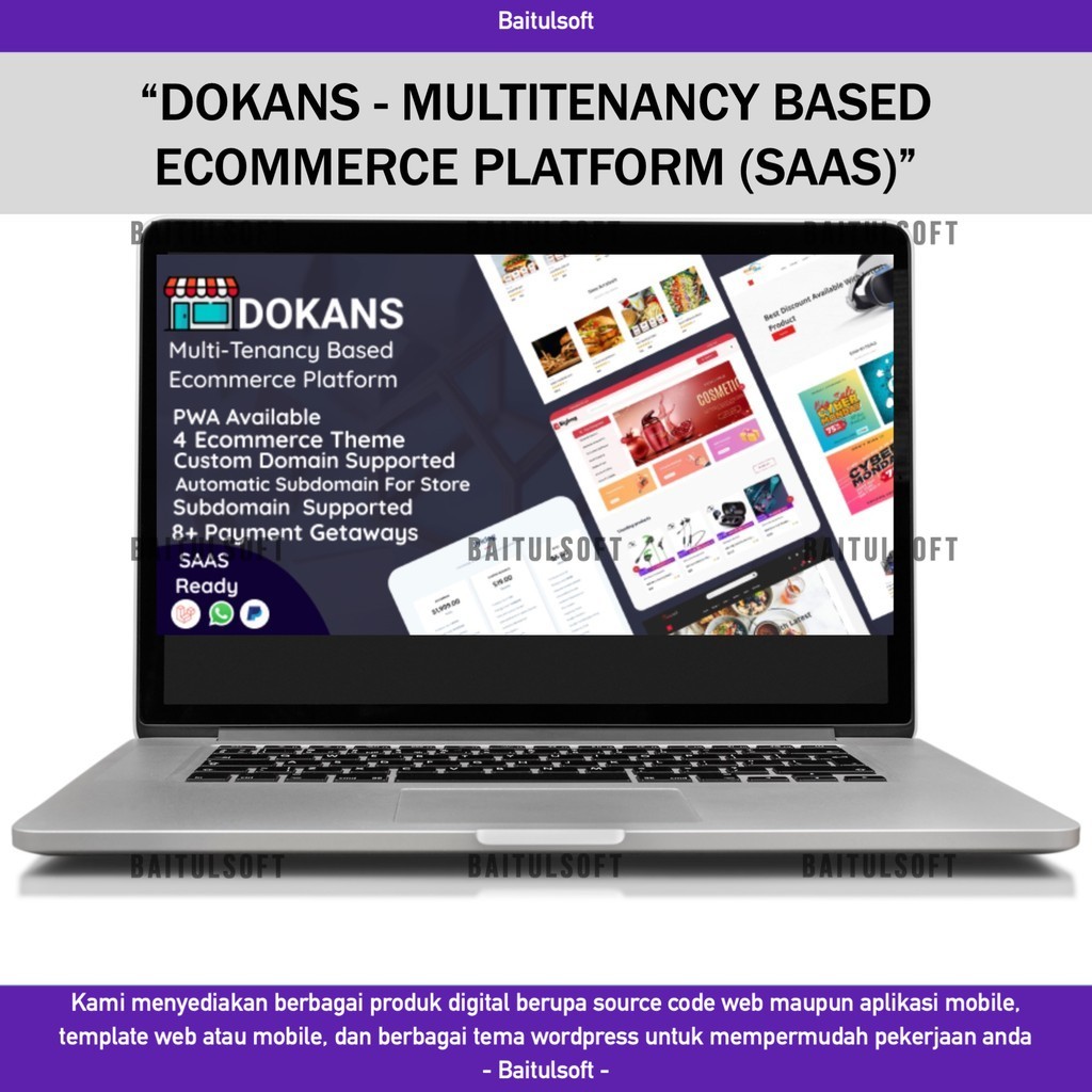 Jual SOURCE CODE APLIKASI WEB DOKANS - MULTITENANCY BASED ECOMMERCE ...