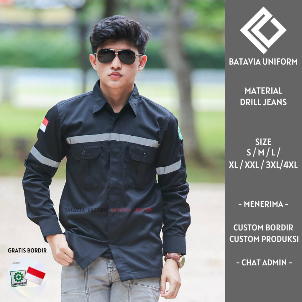 Jual Baju Kemeja Wearpack Safety K3 Lengan Panjang Werpack Seragam ...