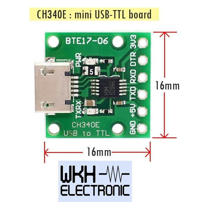Jual PART TOOLS CH340E USB to TTL Modul CH340 CH 340 Converter Module ...