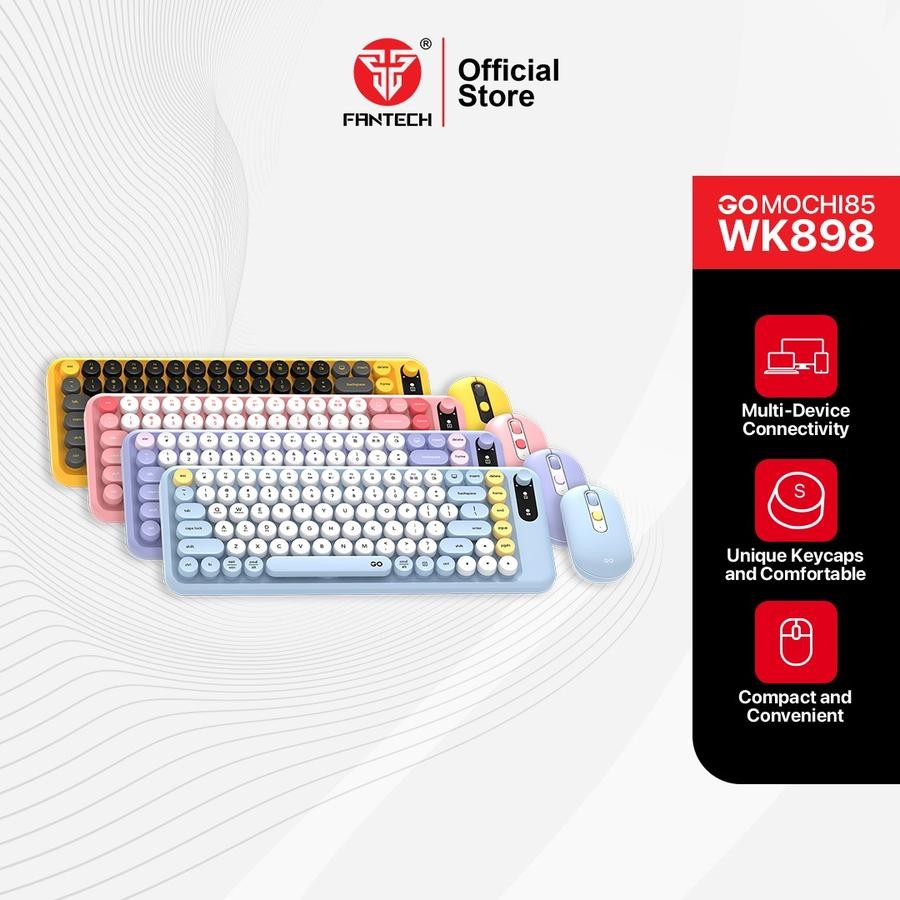 Jual Fantech GO MOCHI 85 101 Combo Set Keyboard Mouse Wireless ...