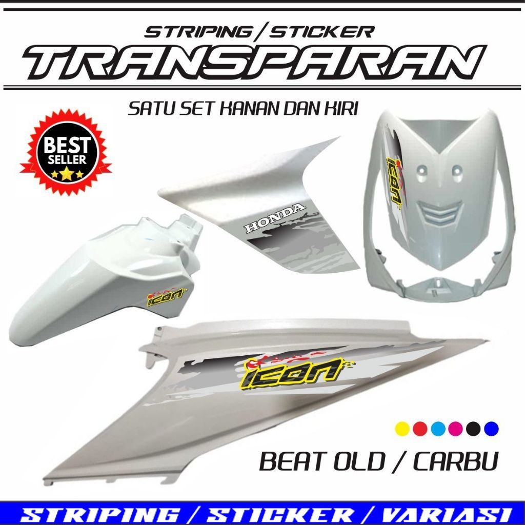 Jual VARIASI STRIPING VARIASI MOTOR HONDA BEAT OLD MOTIF ICON ...