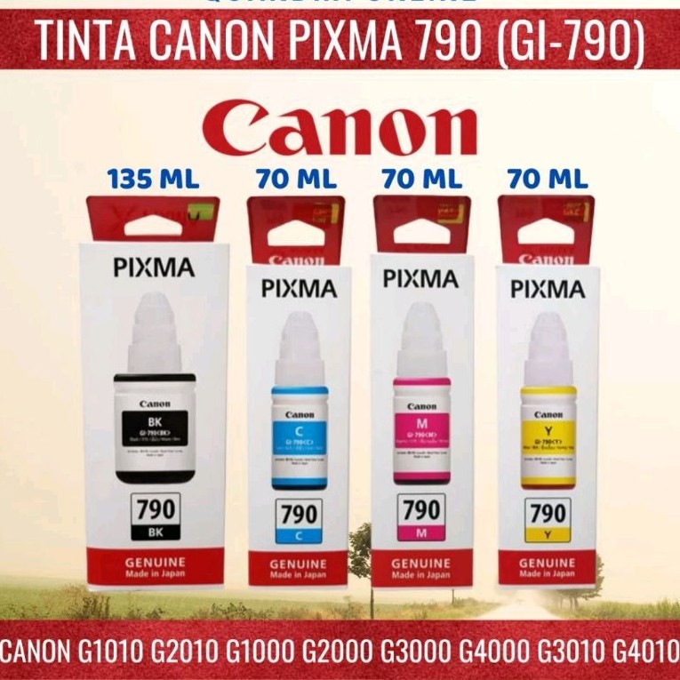 Jual [Pekanbaru] Tinta Canon Pixma Refil ink GI790 original Support ...