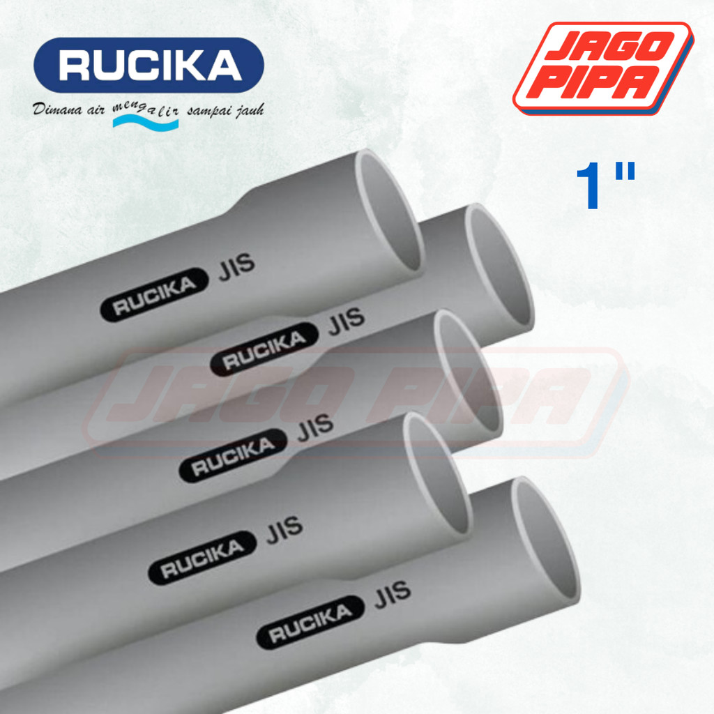 Jual Rucika Pipa JIS AW 1 Inch Pipa PVC Air Bersih MOF Abu 4 Meter 1 ...