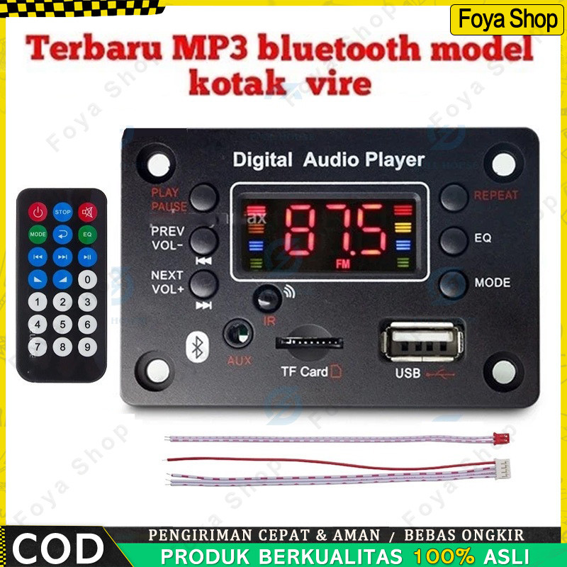 Jual Modul Pemutar MP3 12v Bluetooth model kotak terbaru kotak vire ...