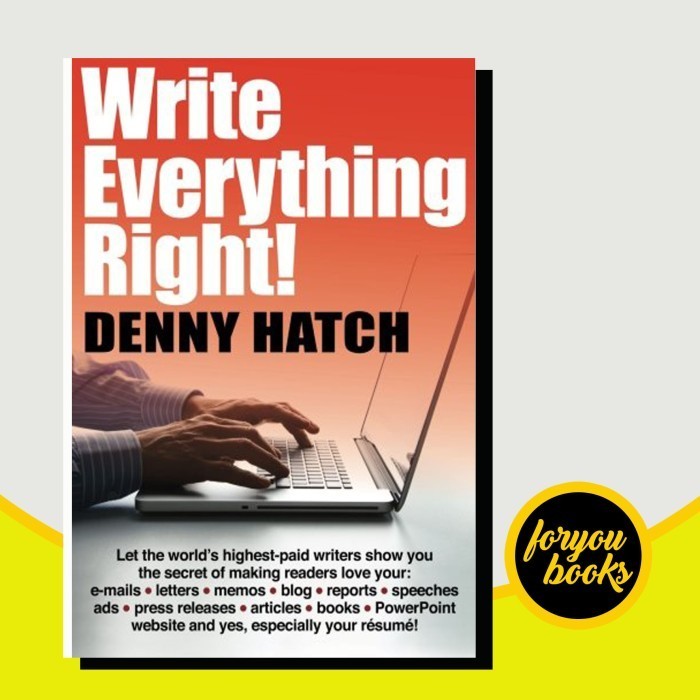Jual Write Everything Right!: Let the world’s highest-paid writers ...