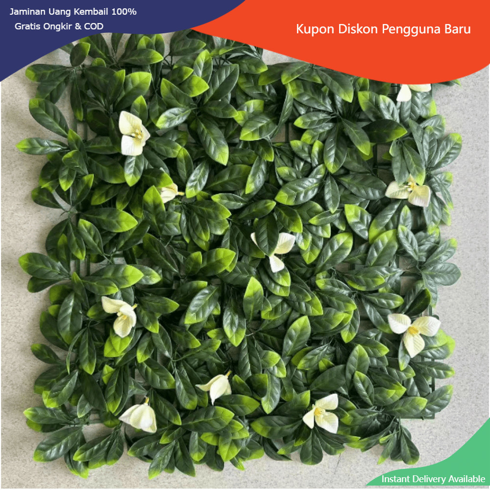 Jual Rumput Dinding Bunga 50 x 50 cm Rumput Sintetis Dekorasi Lantai ...
