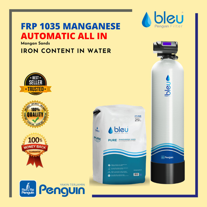 Jual Paket Filter Air sumur/tandon/toren penguin FRP 1035 auto+ mangan ...