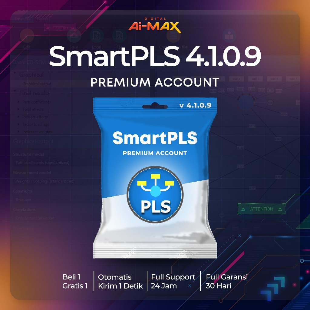 Jual ᗩᑌTOKIᖇIᗰ24ᒍᗩᗰ[ORIGINAL] SmartPLS Pro V4.1.0.9 LATEST VERSION ...