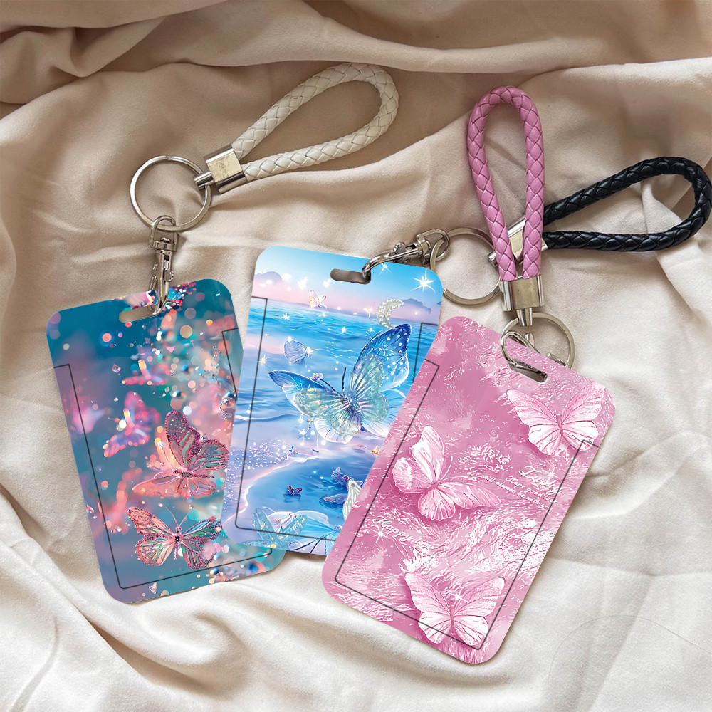 Jual ID CARD HOLDER MOTIF Butterflies on the water surface PHOTOCARD ...